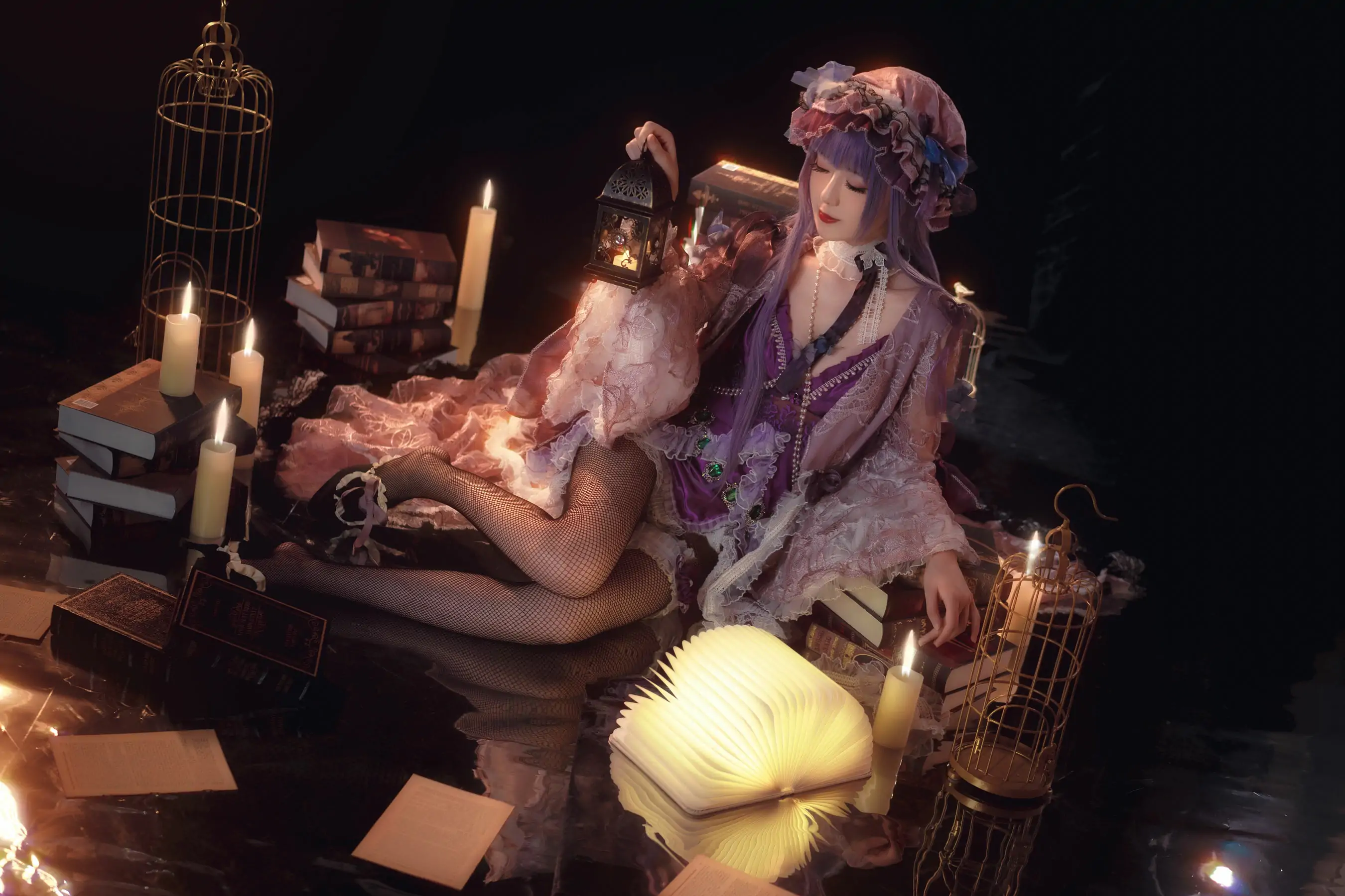 [COS福利] 小姐姐弥音音ww - 帕秋莉(40P)-中国美女-Xiuno BBS