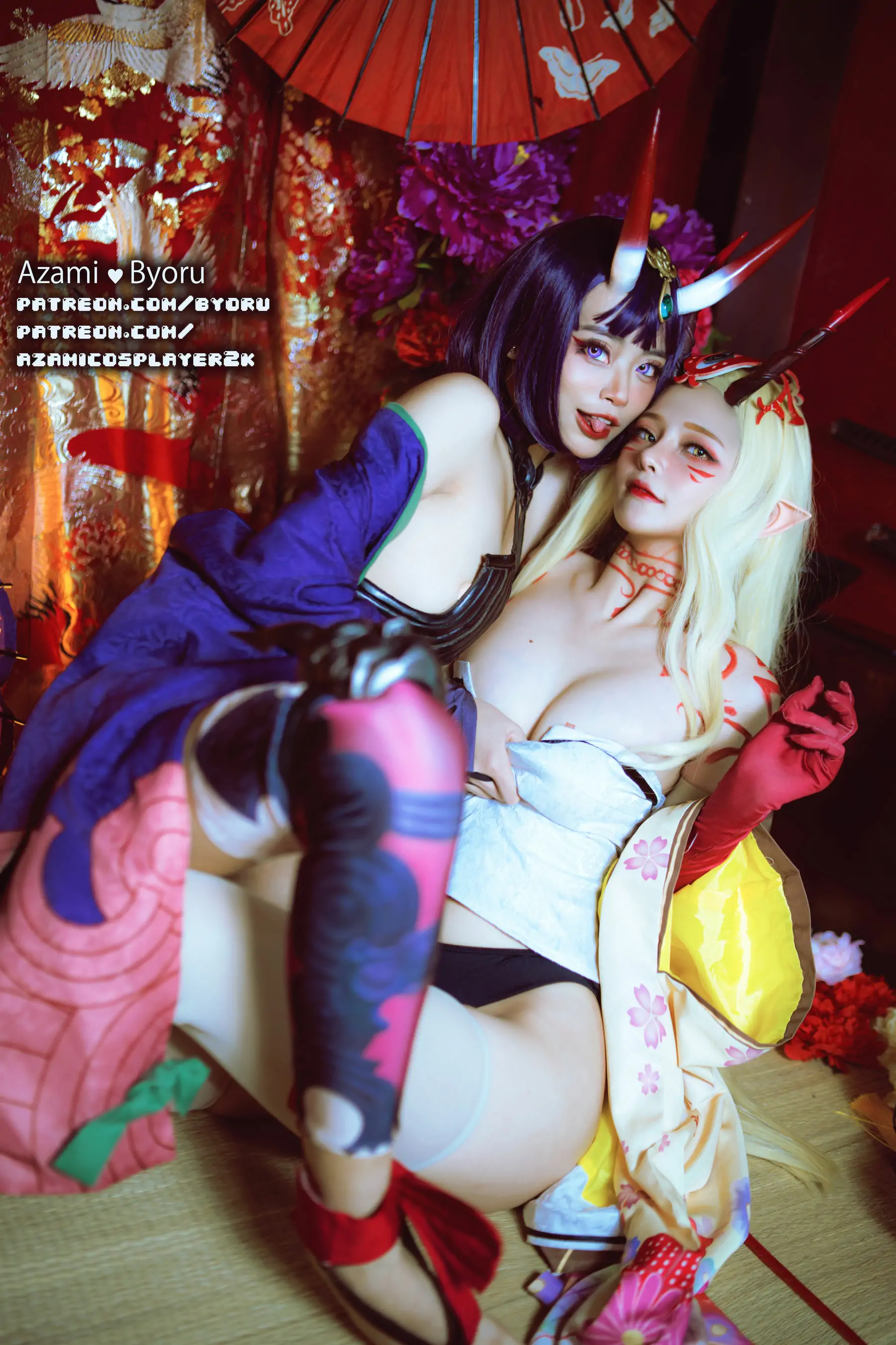 [COS福利] Azami福利 - 酒吞与茨木(5P)-中国美女-Xiuno BBS