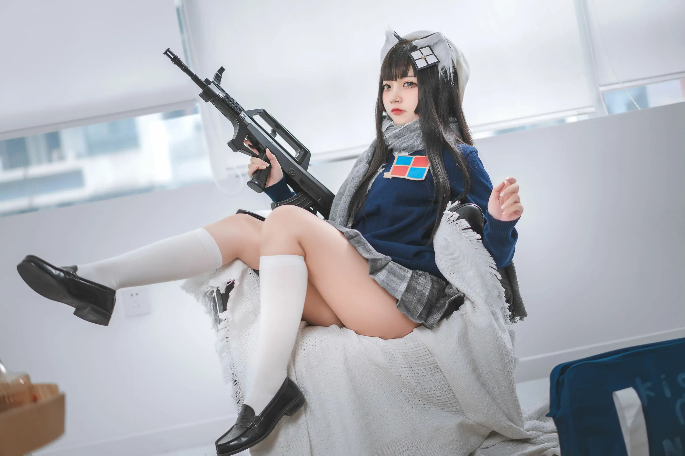 [COS福利] 人气Coser二佐Nisa - 95式JK(13P)-中国美女-找套图