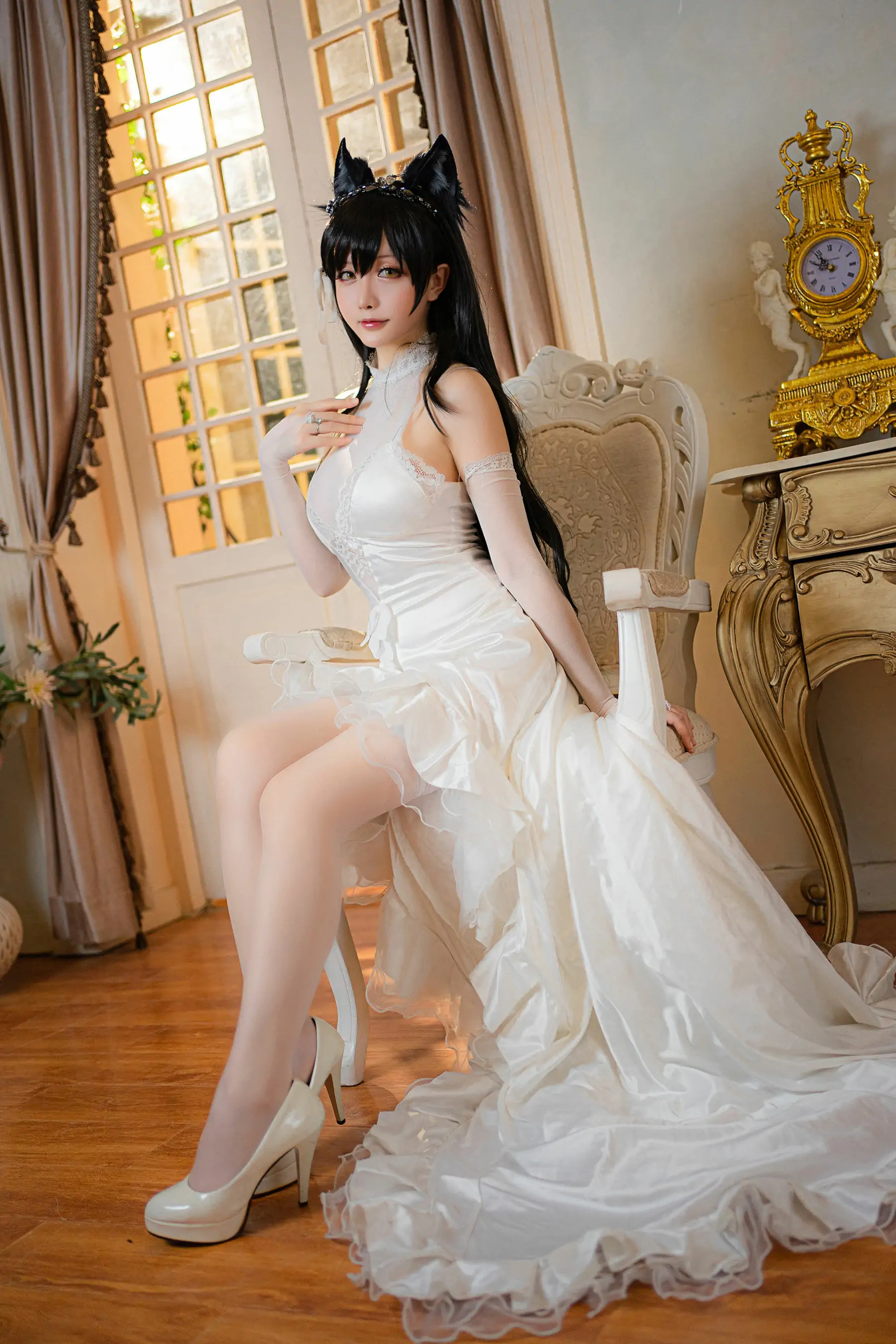 [Cosplay] Coser小姐姐星之迟迟 - 爱宕婚纱(25P)-中国美女-Xiuno BBS