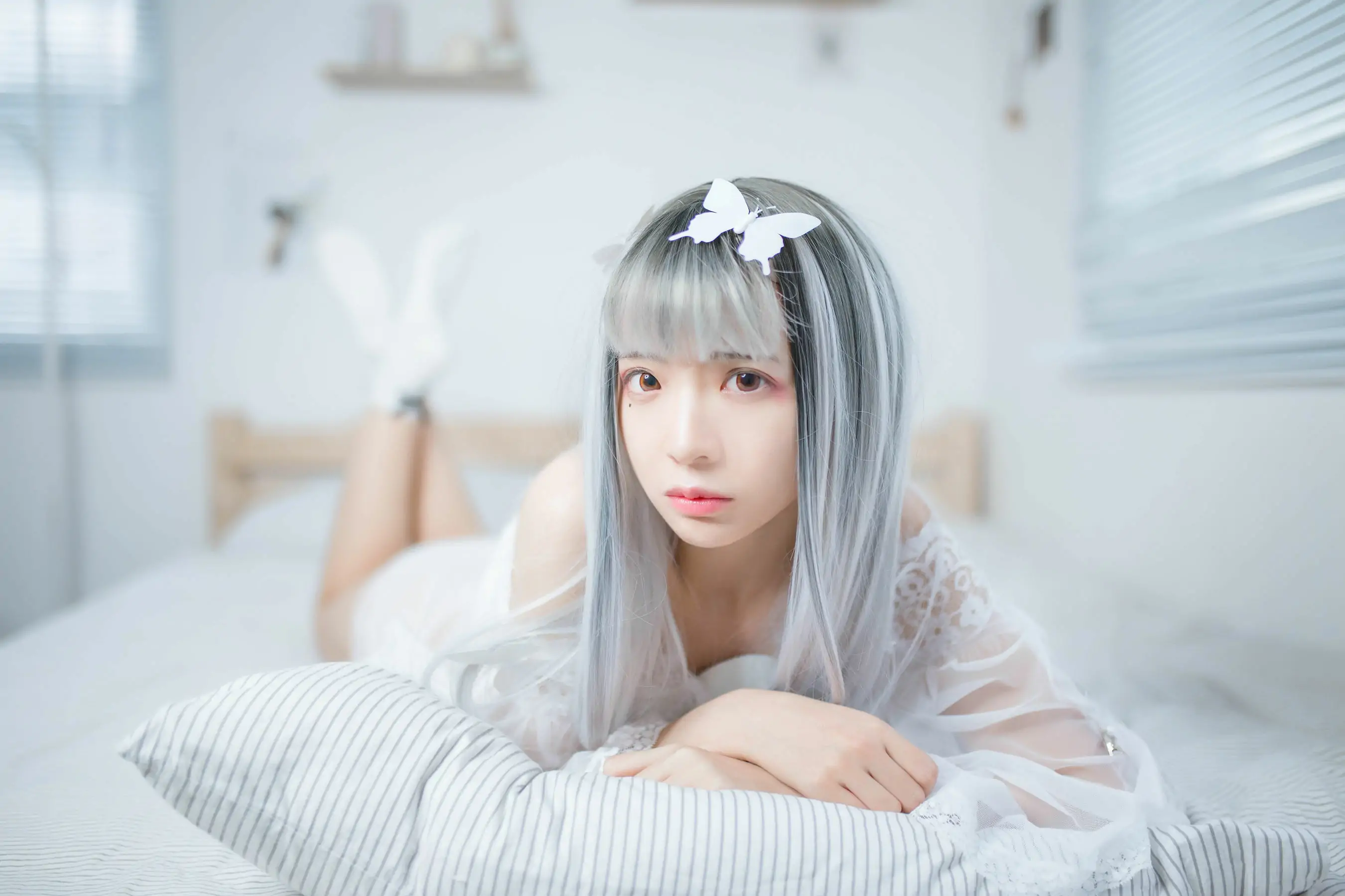 [网红COSER] 疯猫ss - 透明白纱(33P)-中国美女-Xiuno BBS