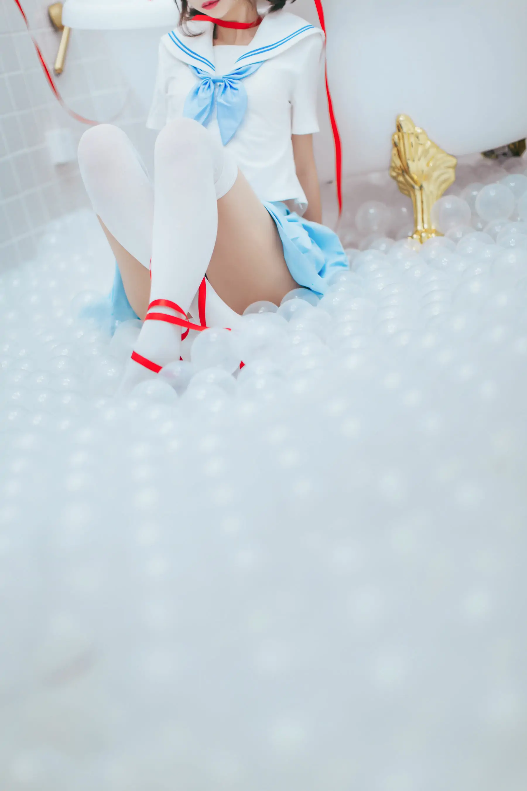 [Cosplay写真] 疯猫ss - 浴室JK(21P)-中国美女-找套图