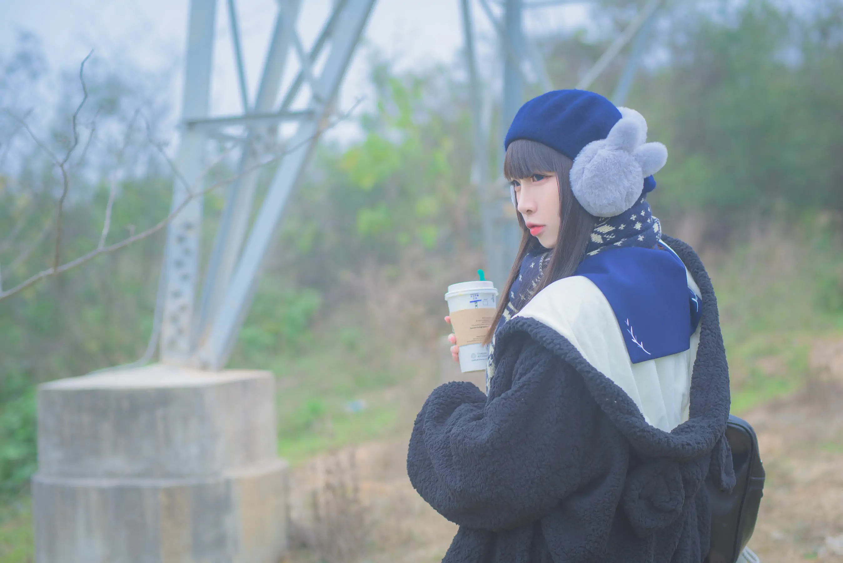 [Cosplay写真] 人气Coser二佐Nisa - 初春外拍(9P)-中国美女-Xiuno BBS