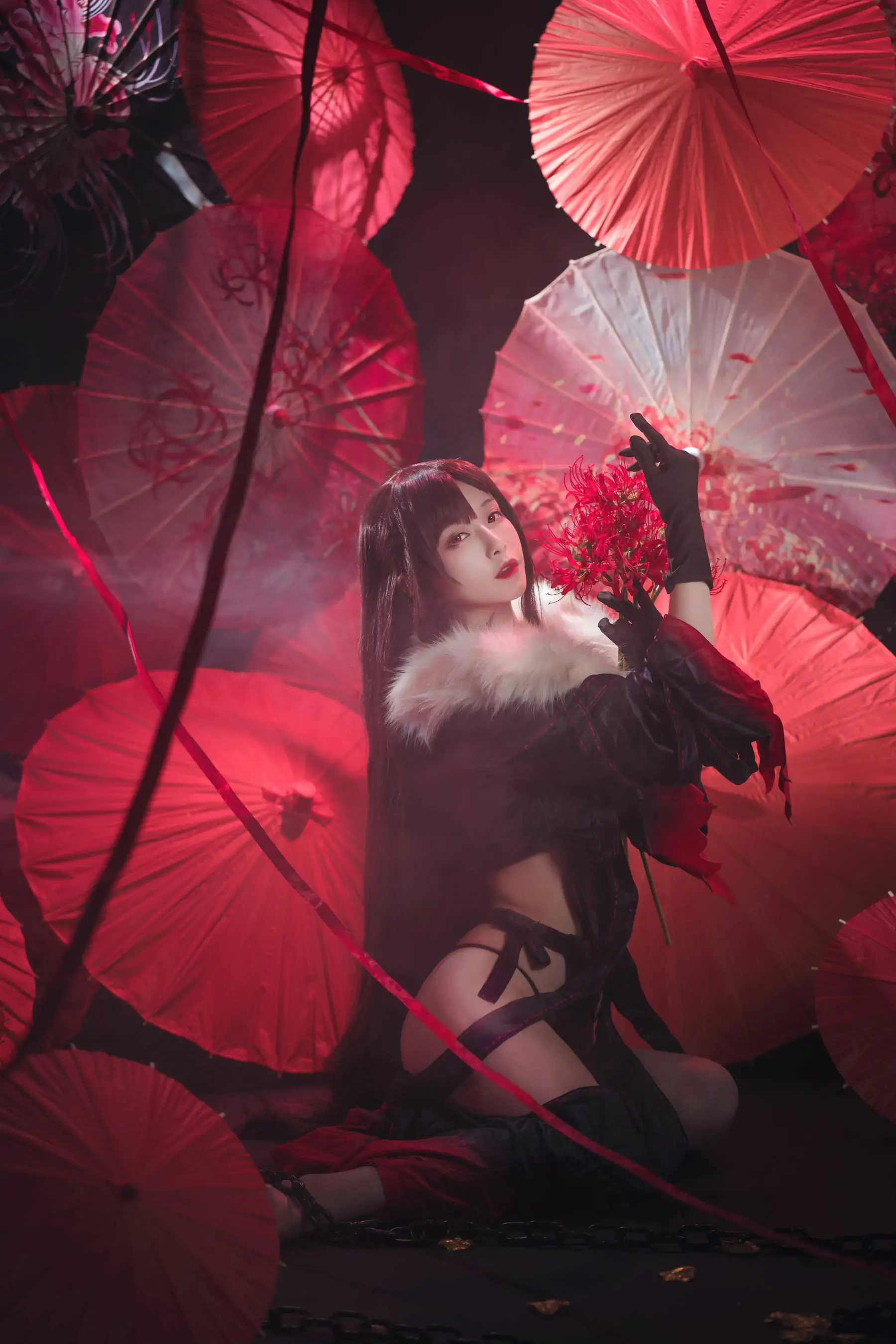 [Cosplay写真] 动漫博主铁板烧鬼舞w - 虞美人(26P)-中国美女-找套图