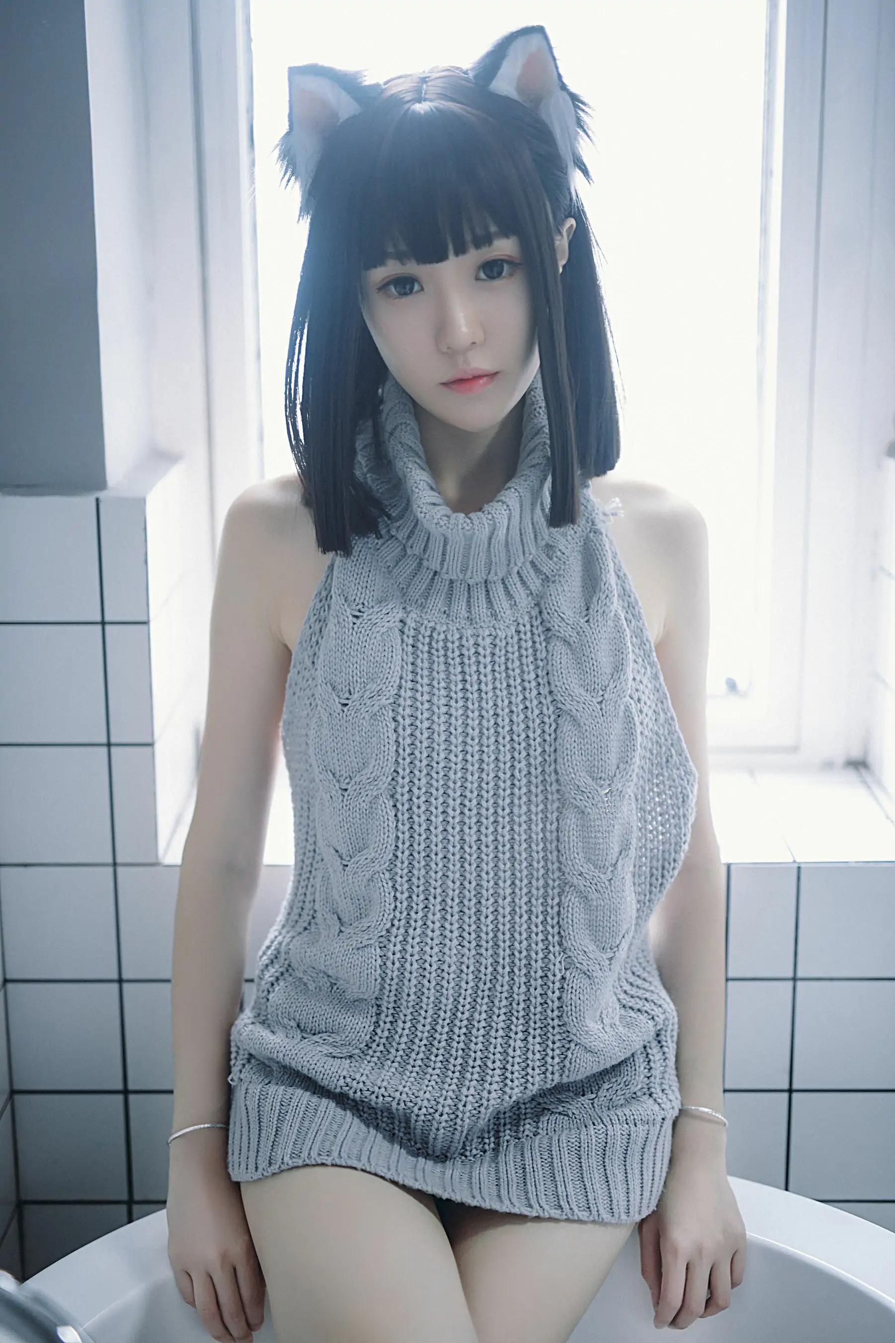 [COS福利] 斗鱼主播采妮么么 - 猫耳朵(22P)-中国美女-找套图