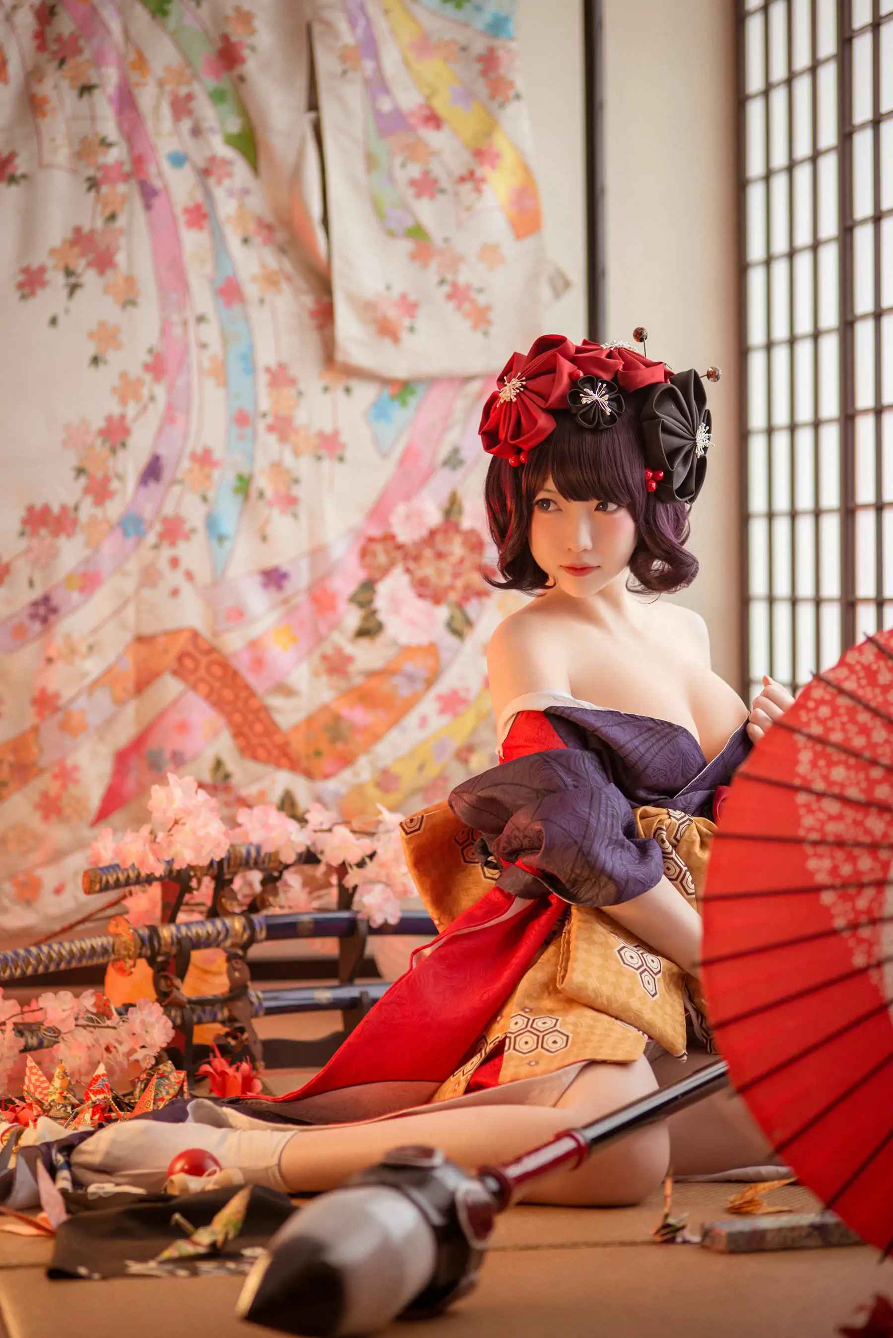 [COS福利] 大胸萌妹妖少you1 - 葛饰北斋(9P)-中国美女-Xiuno BBS