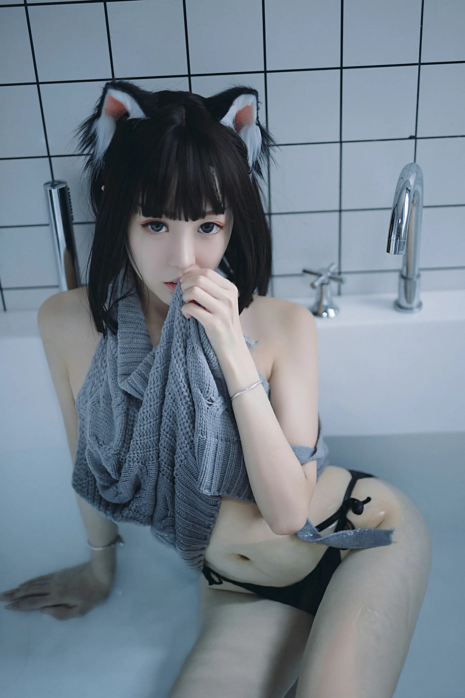 [COS福利] 斗鱼主播采妮么么 - 猫耳朵(22P)-中国美女-Xiuno BBS