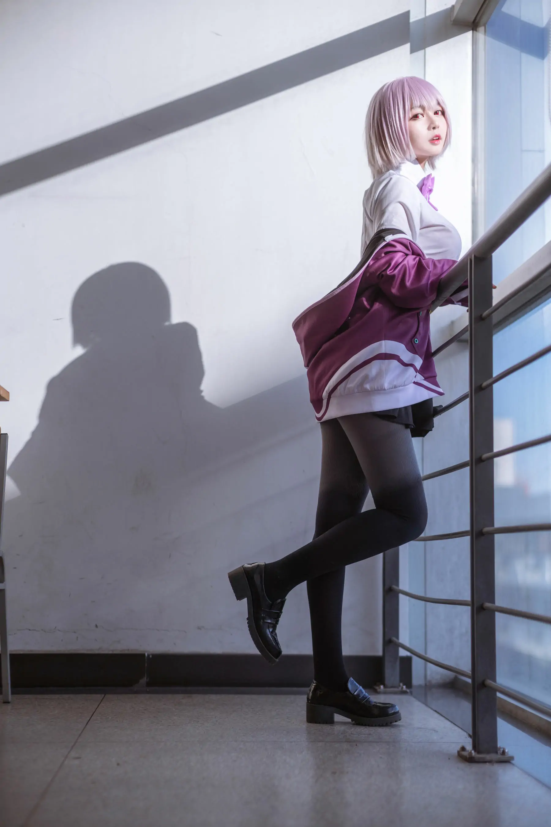 [COS福利] 大眼萌妹黑猫猫OvO - 新条茜(9P)-中国美女-找套图