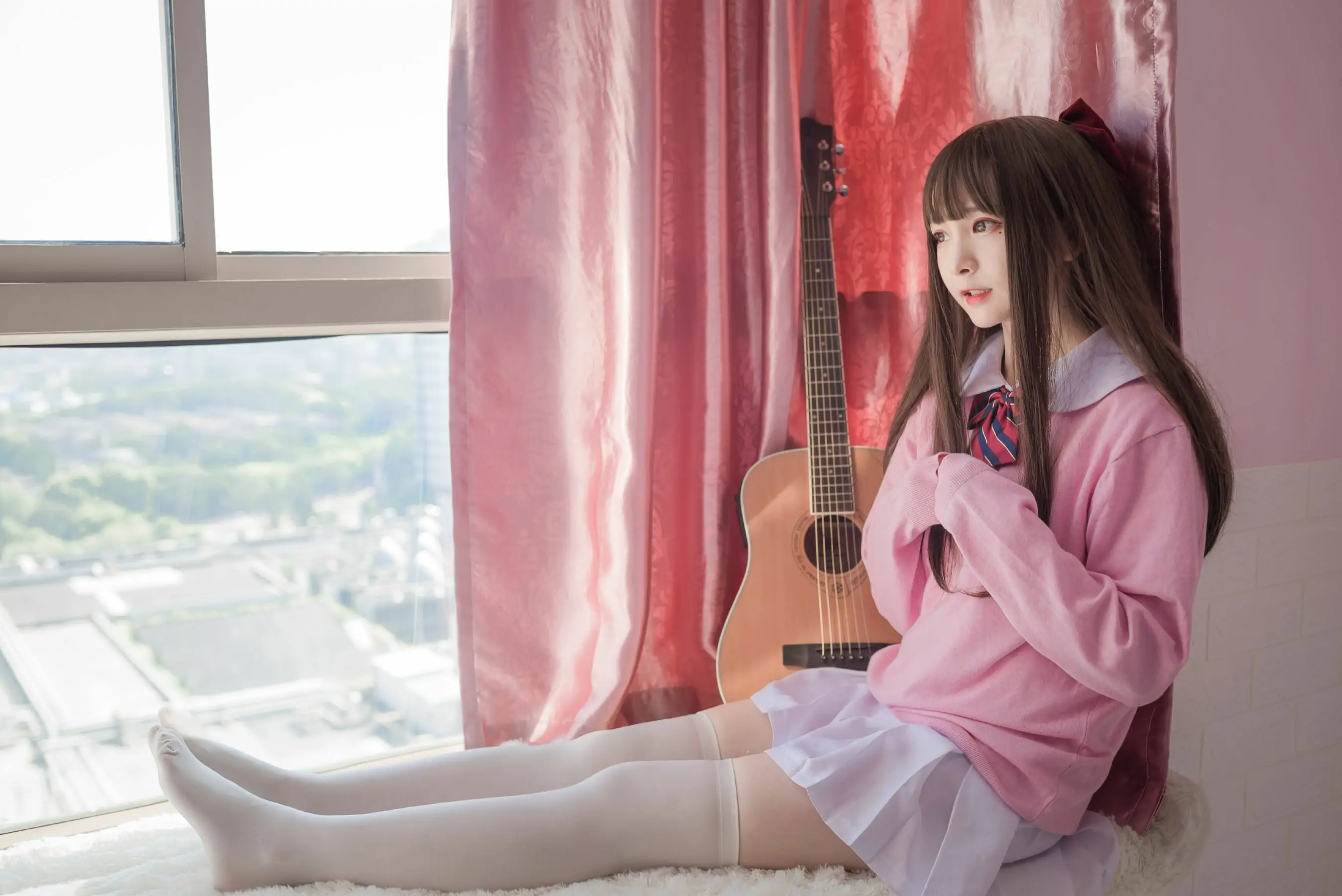 [COS福利] 二次元美女古川kagura - 粉色JK(16P)-中国美女-Xiuno BBS