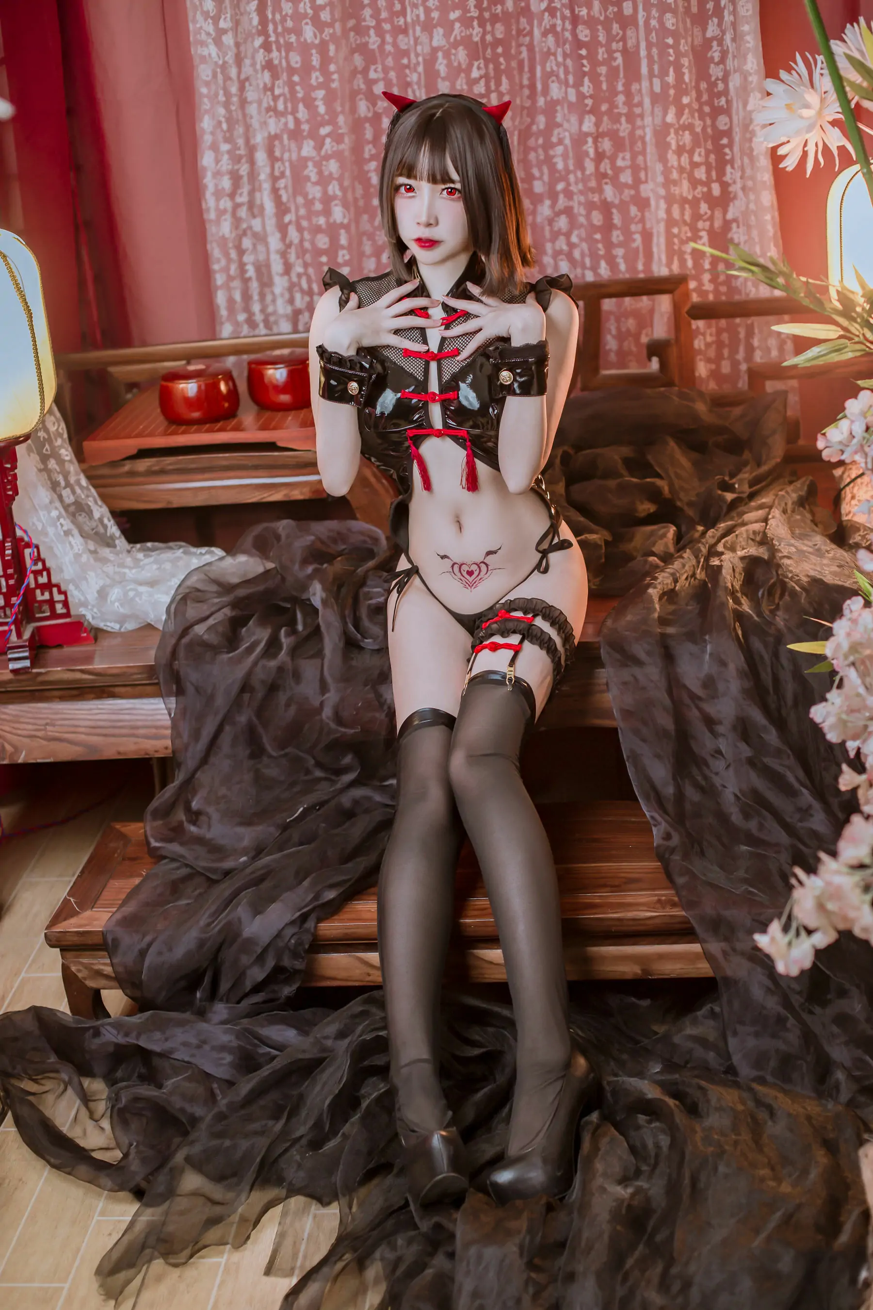 [COS福利] 人气Coser二佐Nisa - 中华风小恶魔(31P)-中国美女-找套图