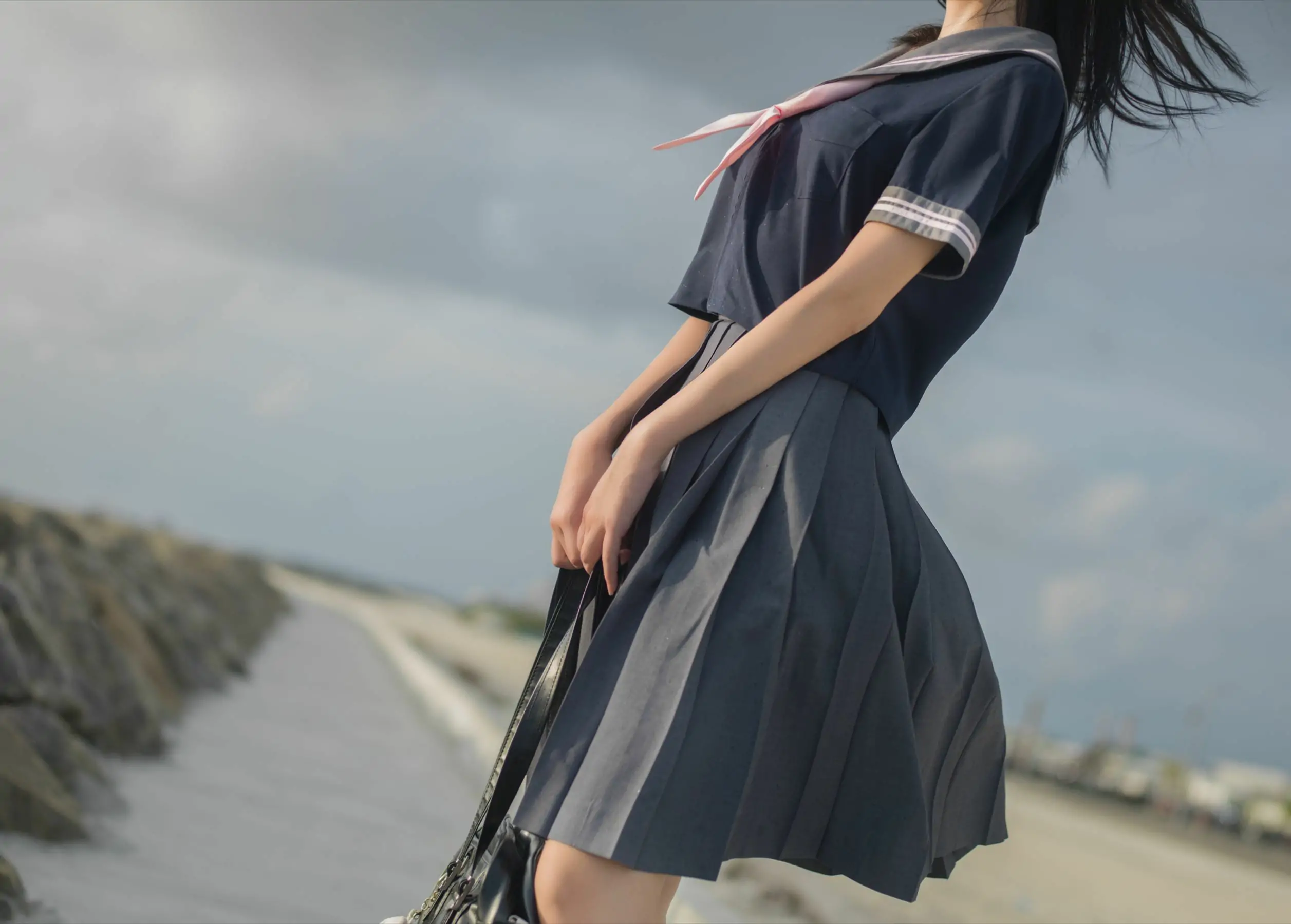 [COS福利] 动漫博主南桃Momoko - 蓝jk(12P)-中国美女-Xiuno BBS