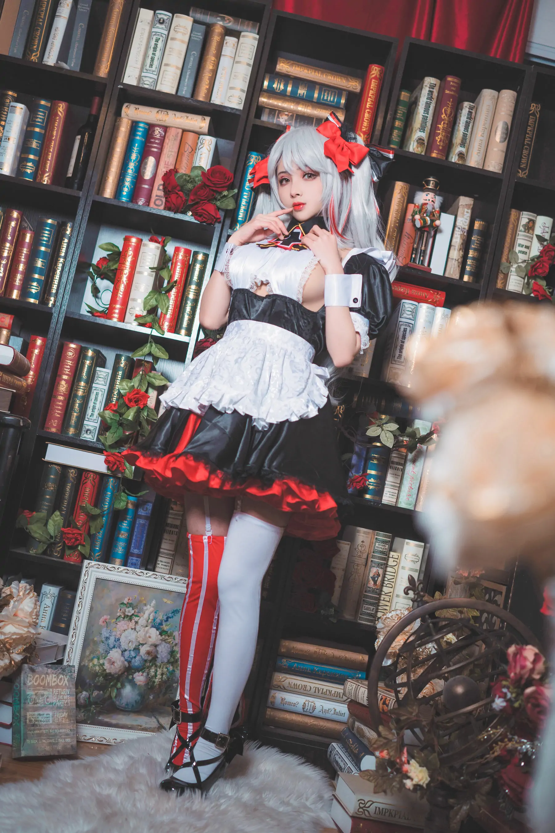 COS福利rioko凉凉子 欧根女仆(20P)-中国美女-找套图