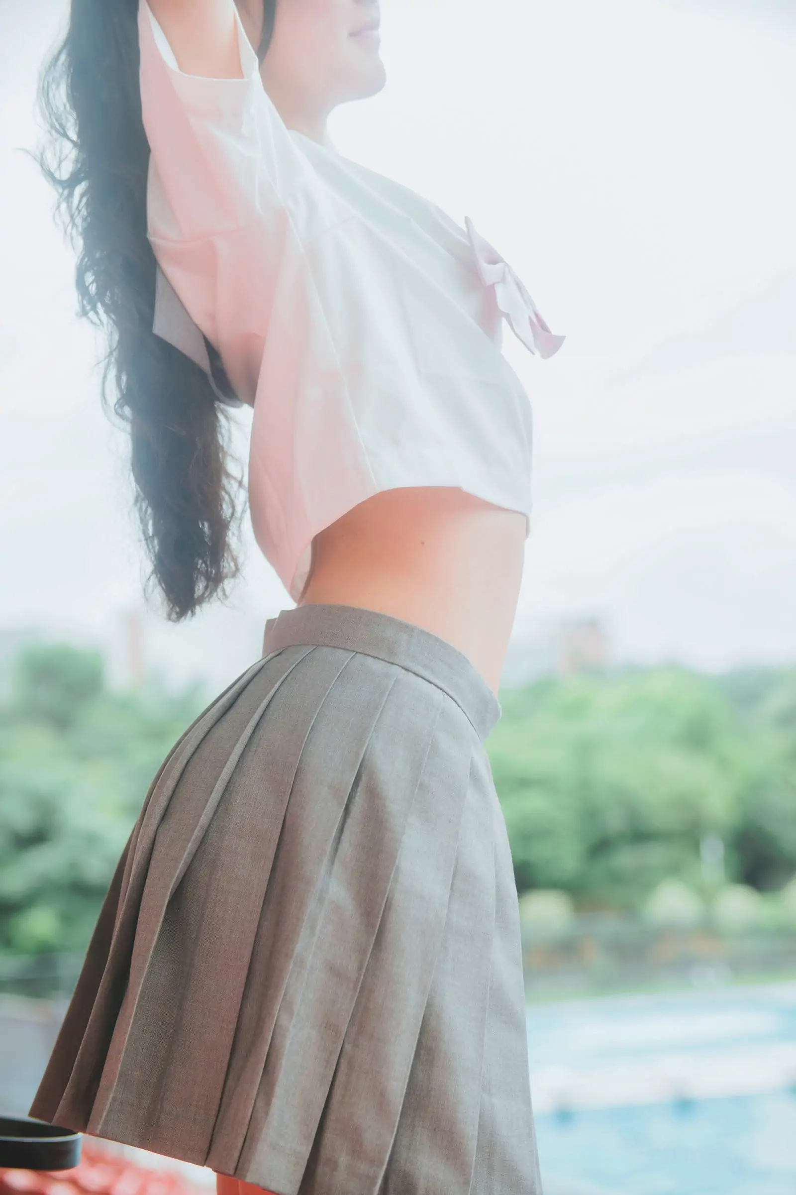 [萝莉COS] 木绵绵OwO - 灰色JK制服(38P)-中国美女-Xiuno BBS